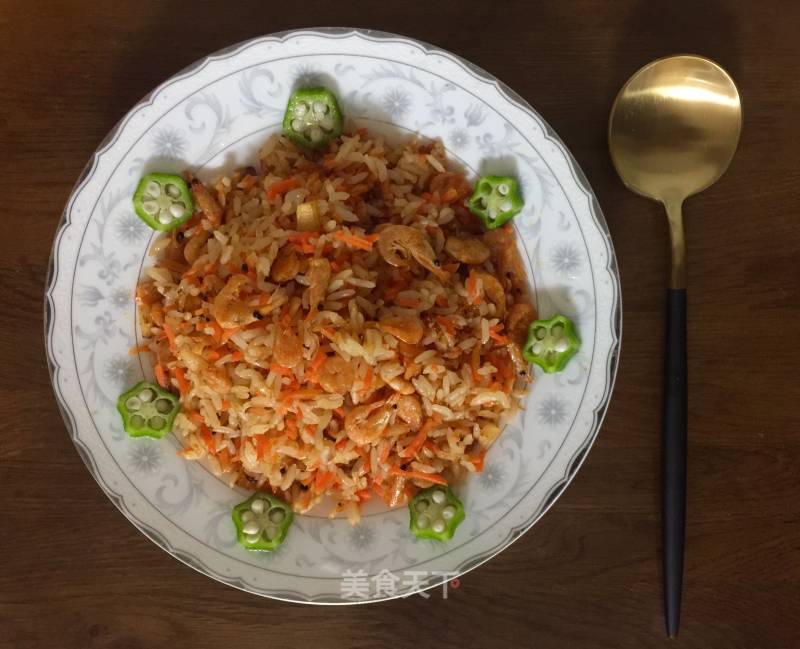 Thai Style Arctic Krill Fried Rice Recipe - Simple Chinese Food