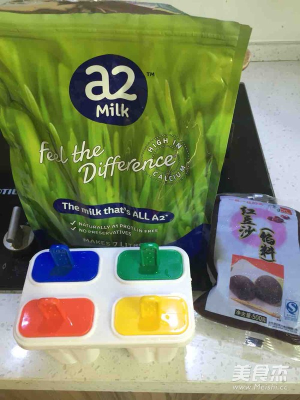 Red Bean Milk Popsicle Recipe - Simple Chinese Food