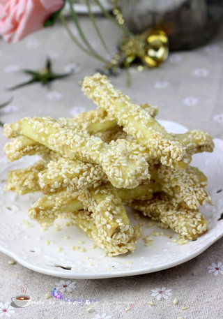 [happiness, Sweetness and Taste] Sesame Taro Sticks Recipe - Simple ...