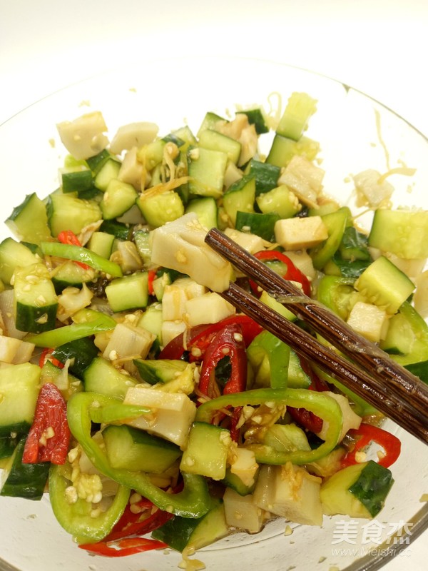 Cold Lotus Root and Cucumber Recipe - Simple Chinese Food