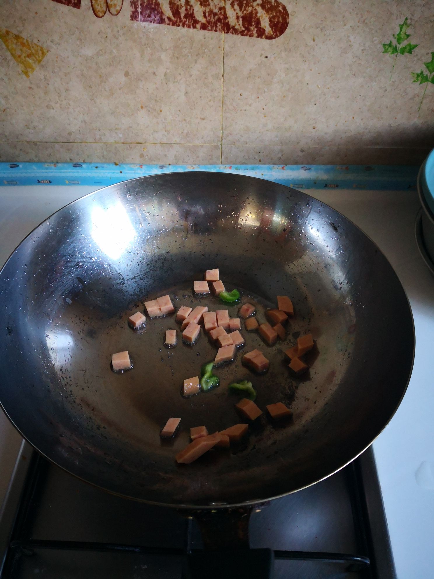 Curry Luncheon Meat Fried Rice Recipe - Simple Chinese Food
