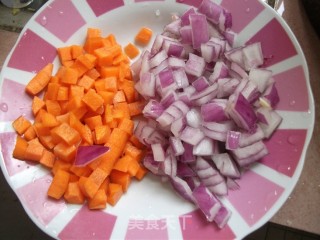 Carrot Onion Curry Fried Rice Recipe - Simple Chinese Food