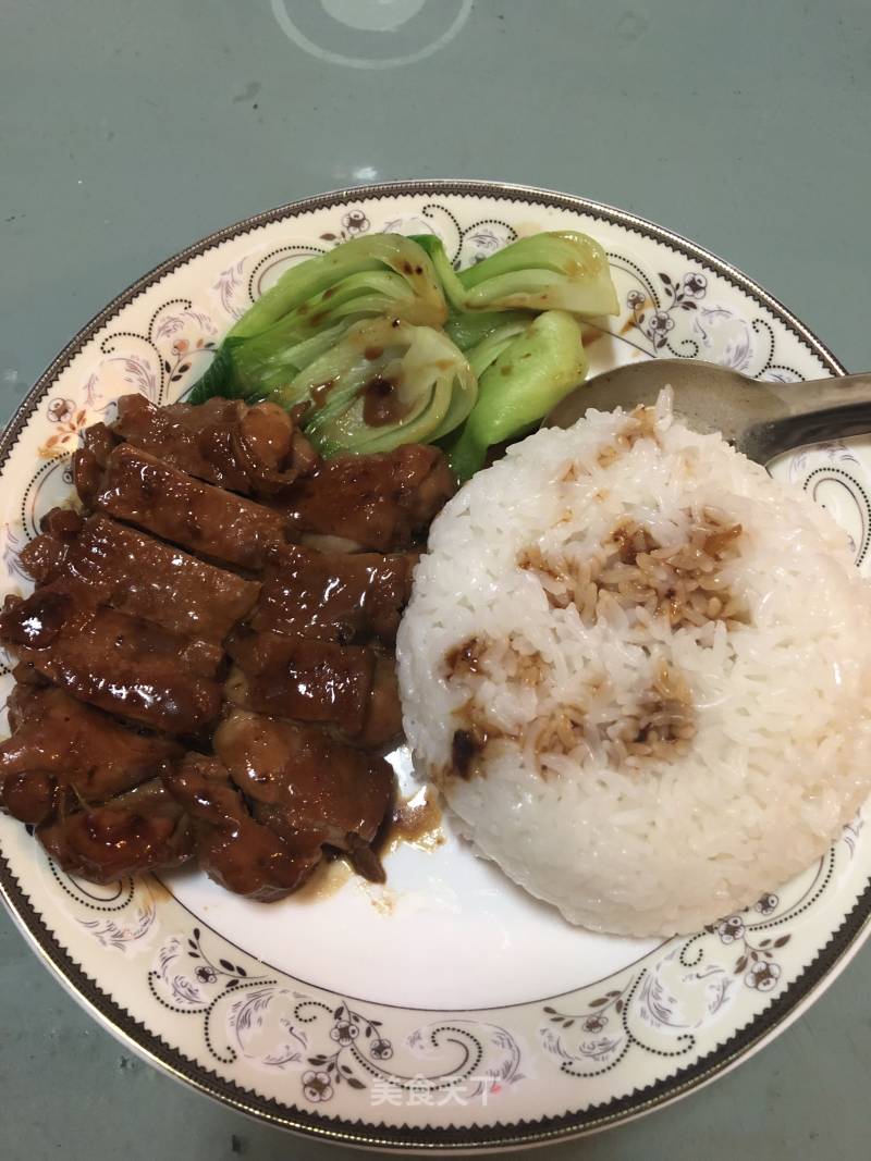 Teriyaki Chicken Chop Rice Recipe - Simple Chinese Food