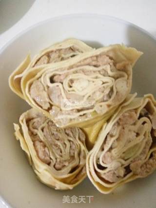 Tofu Skin Roll Meat Recipe - Simple Chinese Food
