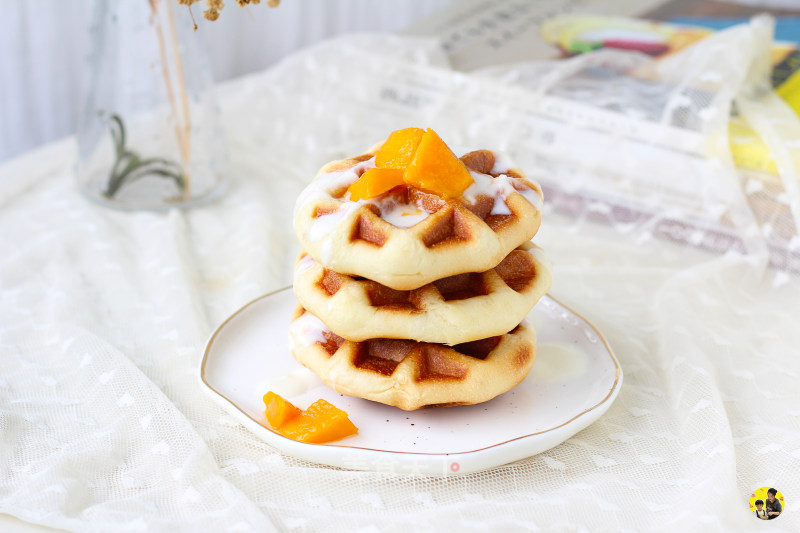 Red Bean Waffle (dough Version) Recipe - Simple Chinese Food