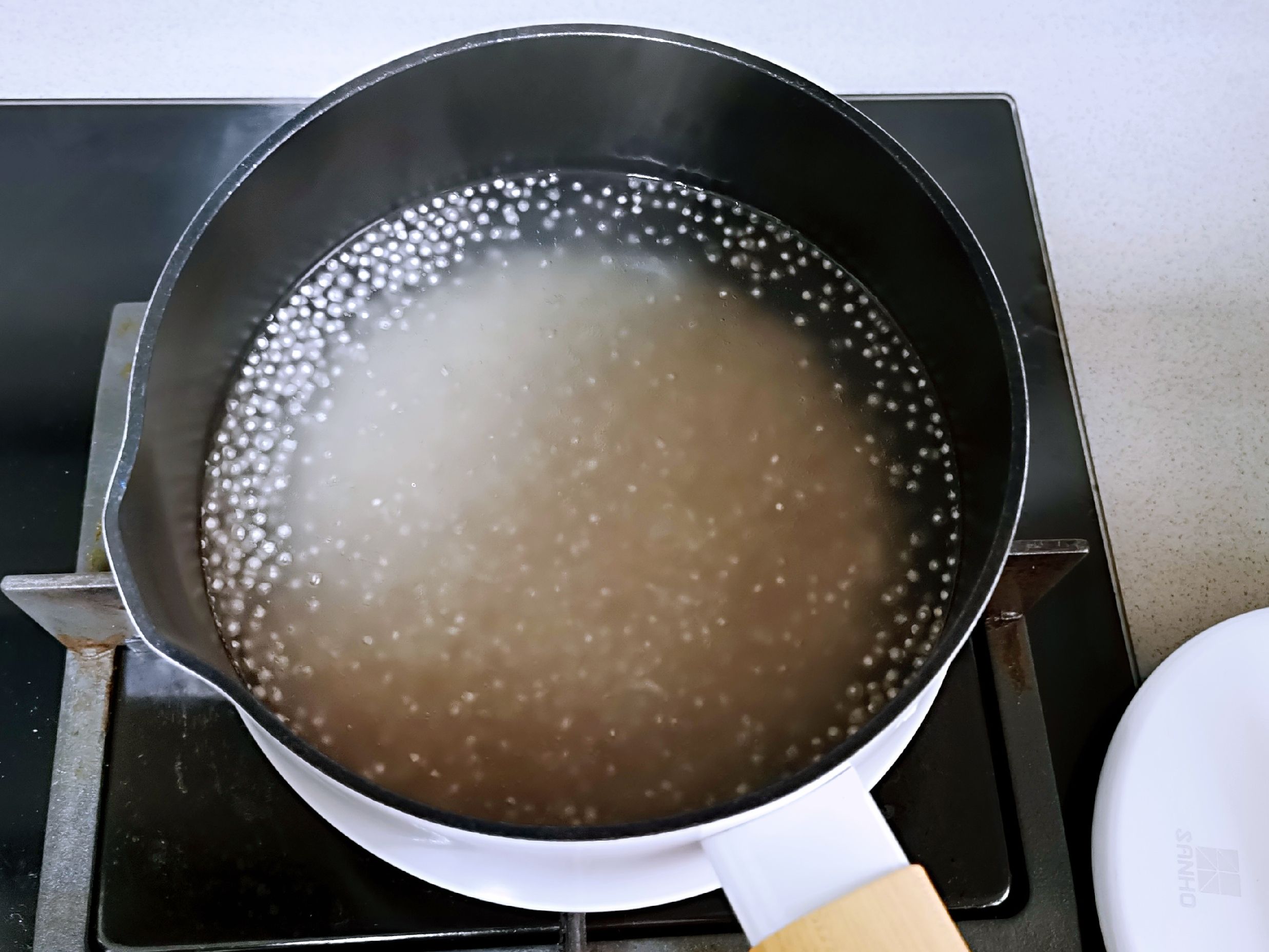 Soft Glutinous Peach Sago Dew| with Crystal Clear Boil Recipe - Simple ...