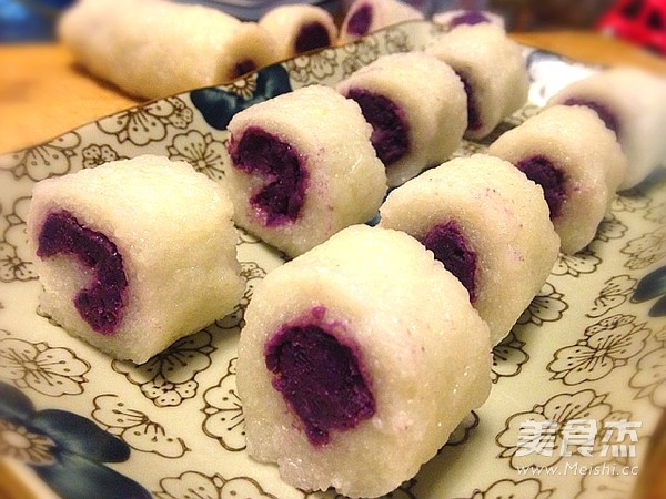 Purple Sweet Potato Rice Cake Recipe - Simple Chinese Food