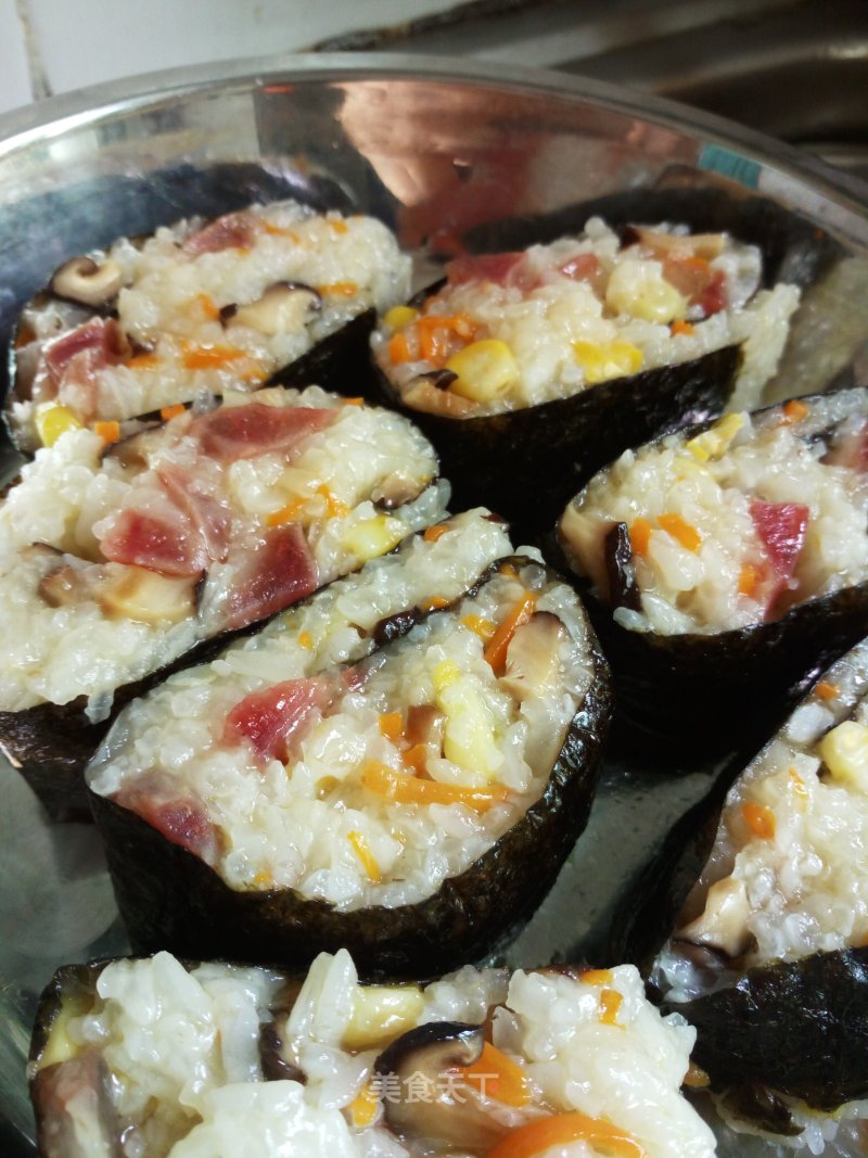 Seaweed Glutinous Rice Roll Recipe - Simple Chinese Food