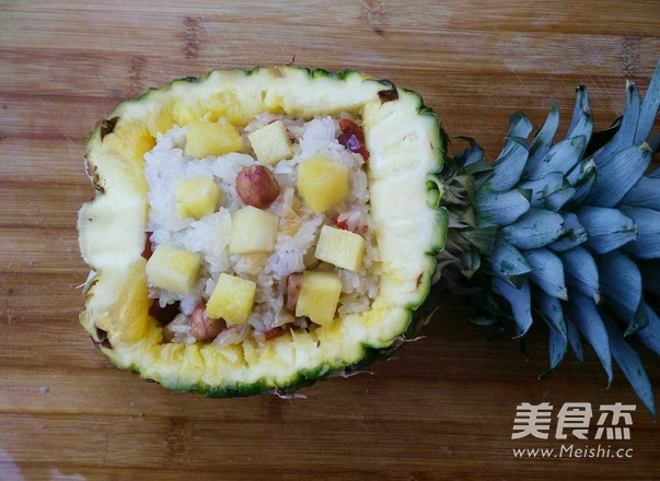 Pineapple Sticky Rice Recipe - Simple Chinese Food