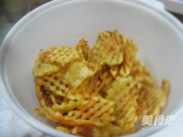 Grilled Grid Potato Chips Recipe - Simple Chinese Food
