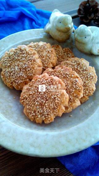 #aca烤明星大赛#sesame Cakes Recipe - Simple Chinese Food
