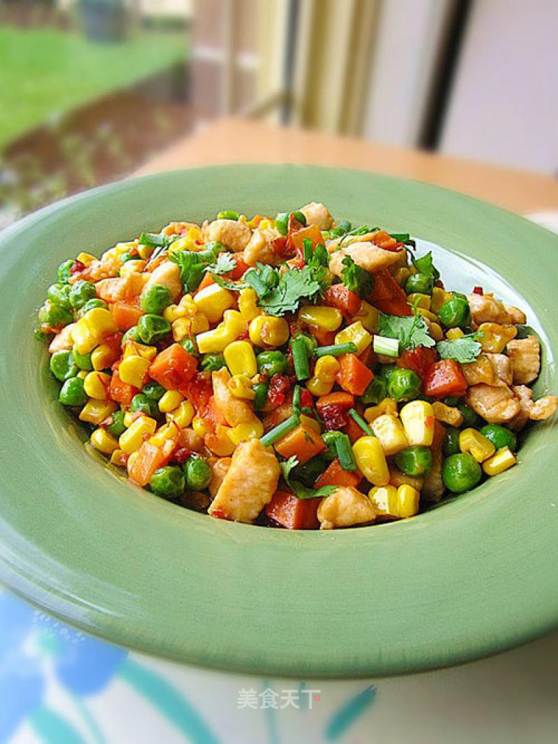 Stir-fried Chicken Cubes with Xo Sauce and Mixed Vegetables Recipe ...