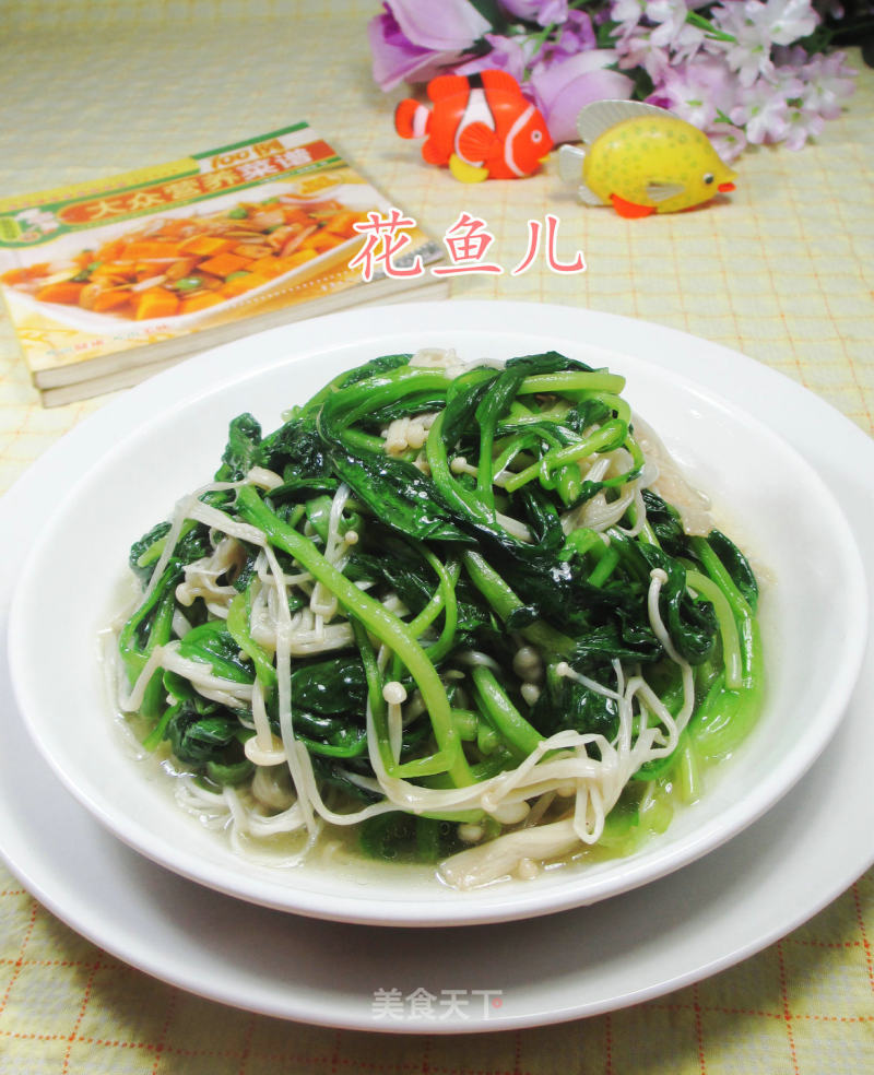 Stir-fried Chicken with Enoki Mushrooms Recipe - Simple Chinese Food