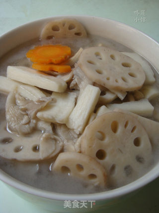 Lotus Root, Yam and Mushroom Soup Recipe - Simple Chinese Food