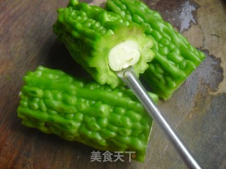 Purple Sweet Potato Bitter Melon Circle Recipe - Simple Chinese Food