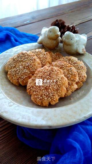 #aca烤明星大赛#sesame Cakes Recipe - Simple Chinese Food