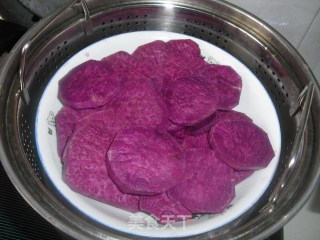 Purple Sweet Potato Bitter Melon Circle Recipe - Simple Chinese Food