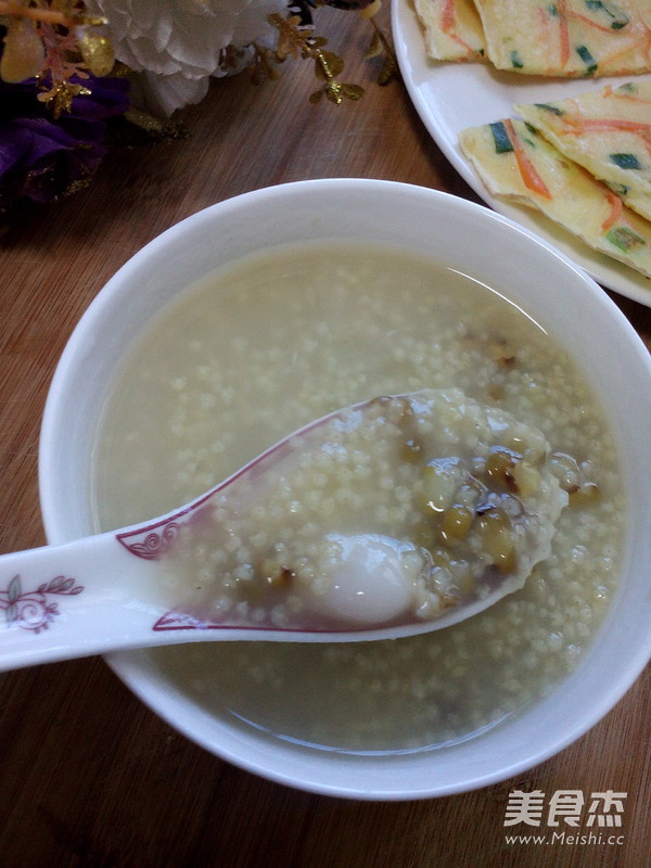 Mung Bean Lily Millet Congee Recipe - Simple Chinese Food