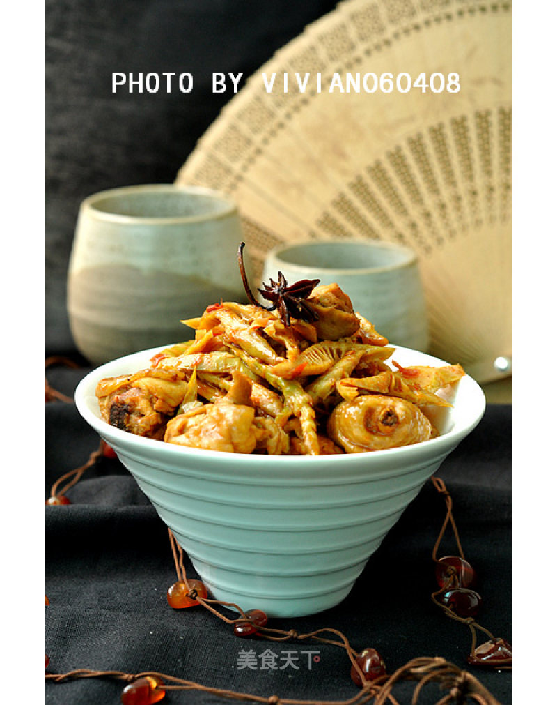 Braised Chicken Nuggets with Spring Bamboo Shoots Recipe - Simple ...