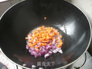 Carrot Onion Curry Fried Rice Recipe - Simple Chinese Food